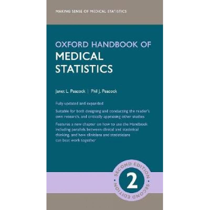 Medical Statistics, 2nd Edition Oxford Handbook Janet Peacock - Jarir ...
