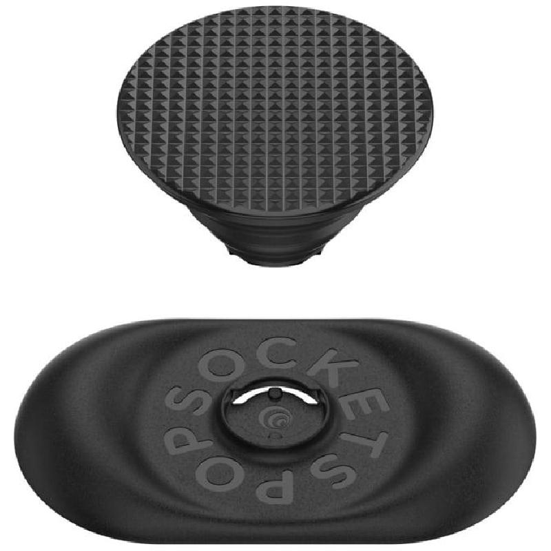 Popsockets PopGrip Pocketable Knurled Black Smartphone Grip, for Smartphone (Selected), Black
