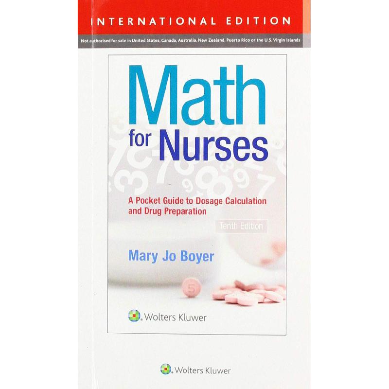 Math for Nurses, 10th International Edition Lippincott Williams and ...