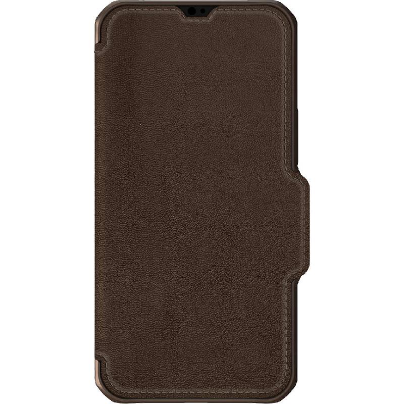 ITskins Hybrid Folio Flip Cover Mobile Case for iPhone 13 Pro Max Brown ...