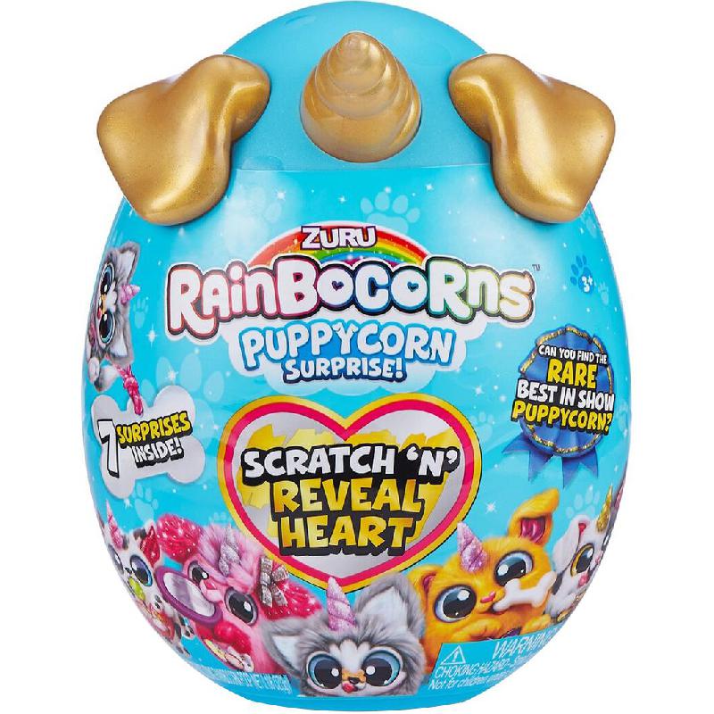 Zuru Rainbocorns Puppycorn Surprise! Scratch 'N' Reveal Heart Plush Toy ...