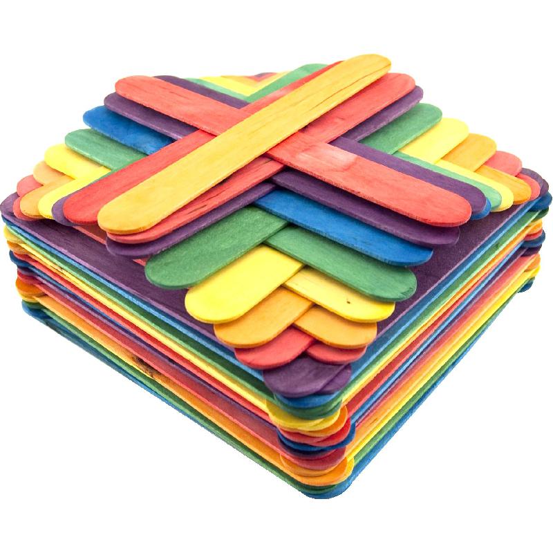 Hygloss Popsicle, Jumbo (6), Sticks Craft, Assorted Color price in ...