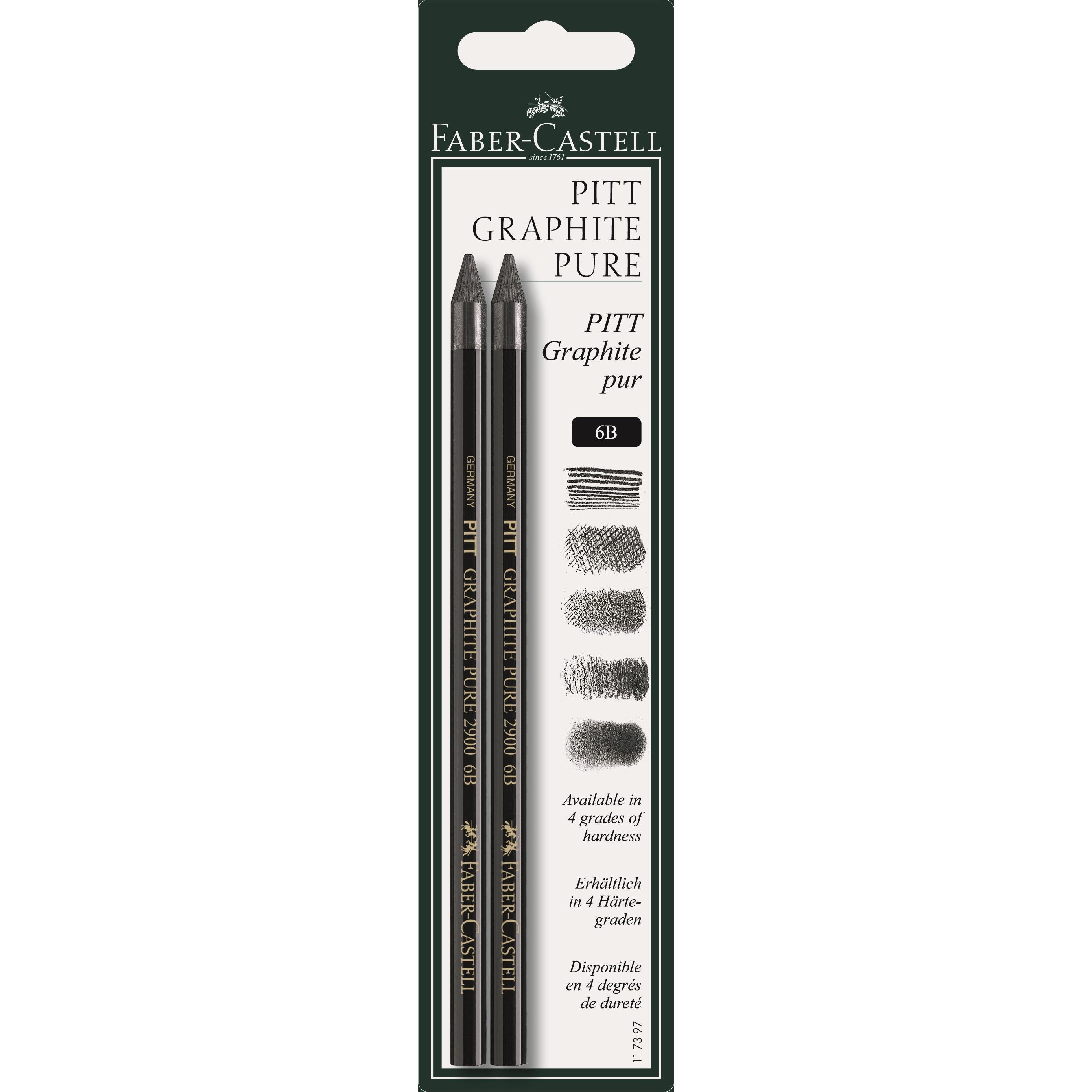 Faber-Castell Pure Stick 6B Graphite Crayon Black Online at Jarir ...