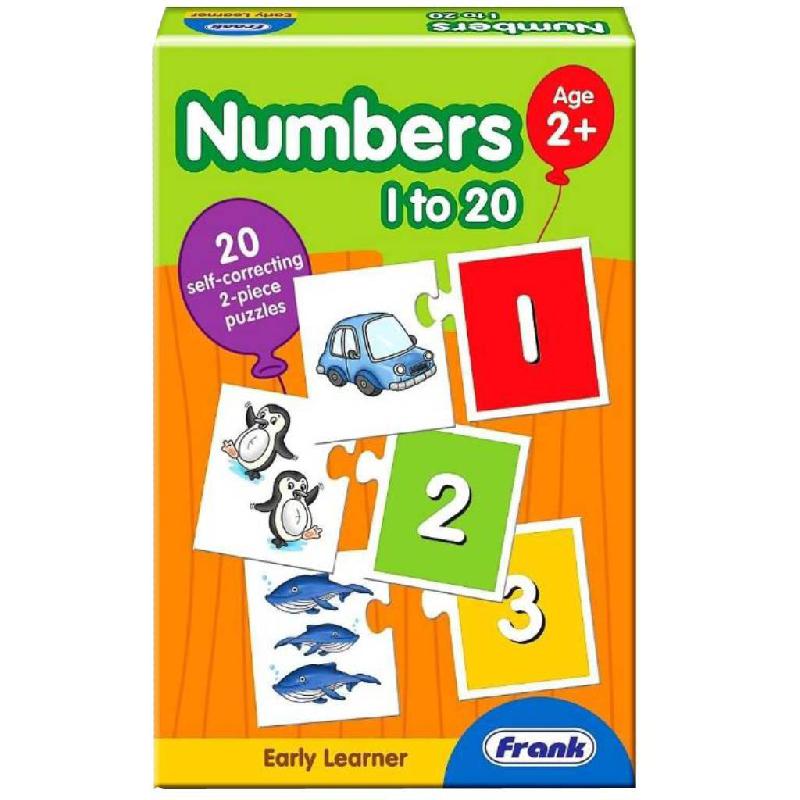 Frank Early Learner Numbers 1 to 20 Numbers Puzzle 40 Pieces - Jarir ...