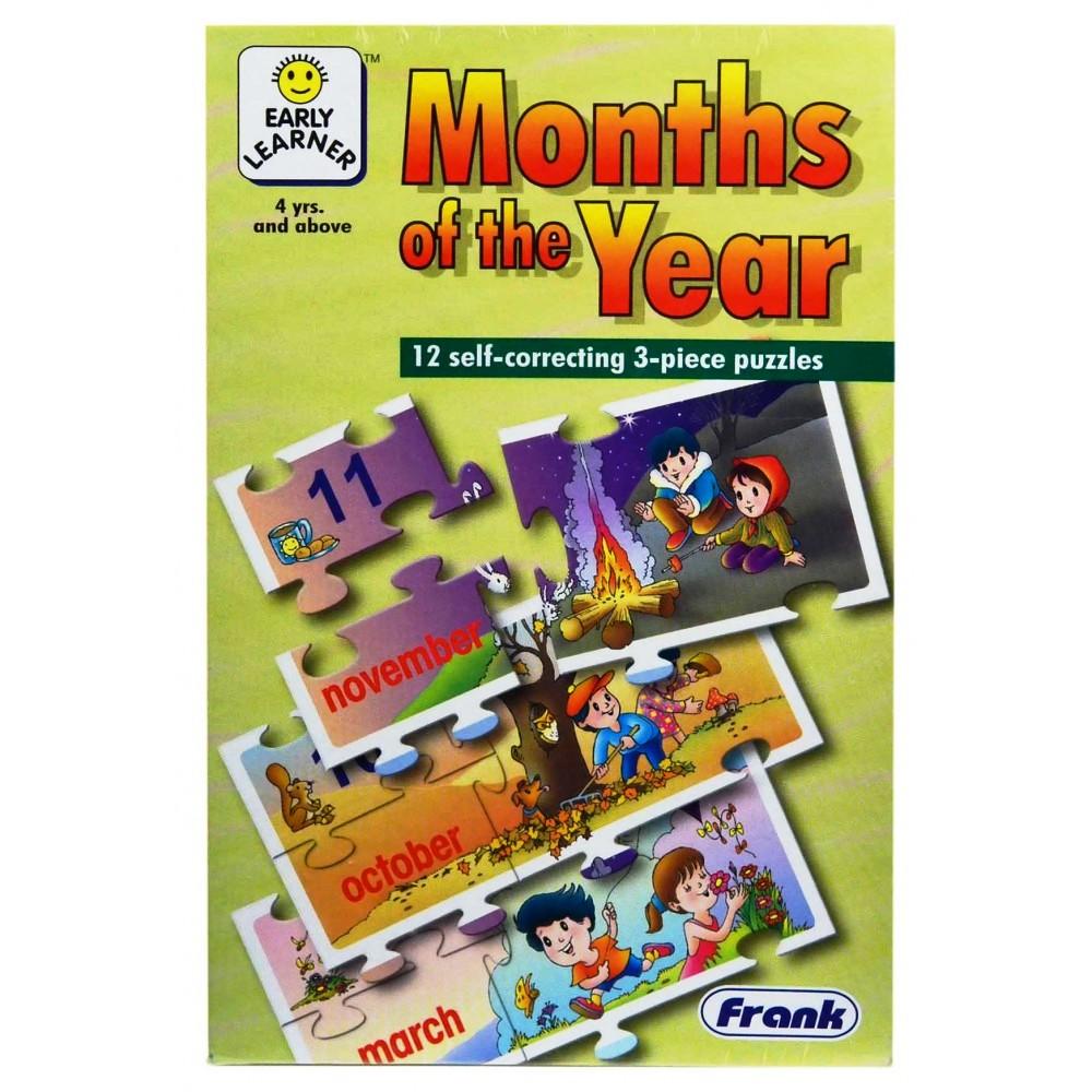 Frank Early Learner Months of The Year Puzzle & Activity Set 36 Pieces ...