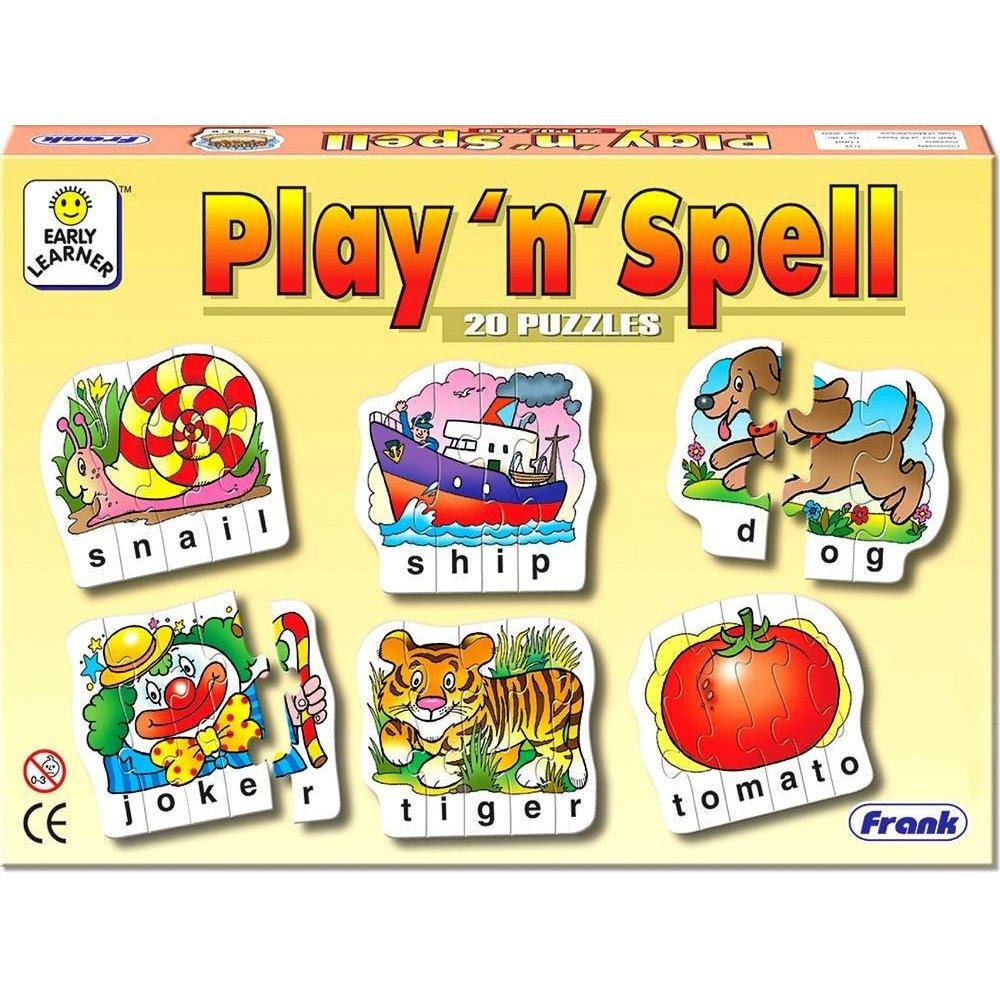 Frank Early Learner Play 'n' Spell - 20 Puzzles Word Game English ...
