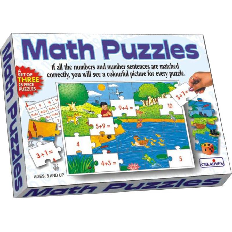 Creatives Math Puzzles Puzzle & Activity Set 75 Pieces - Jarir ...