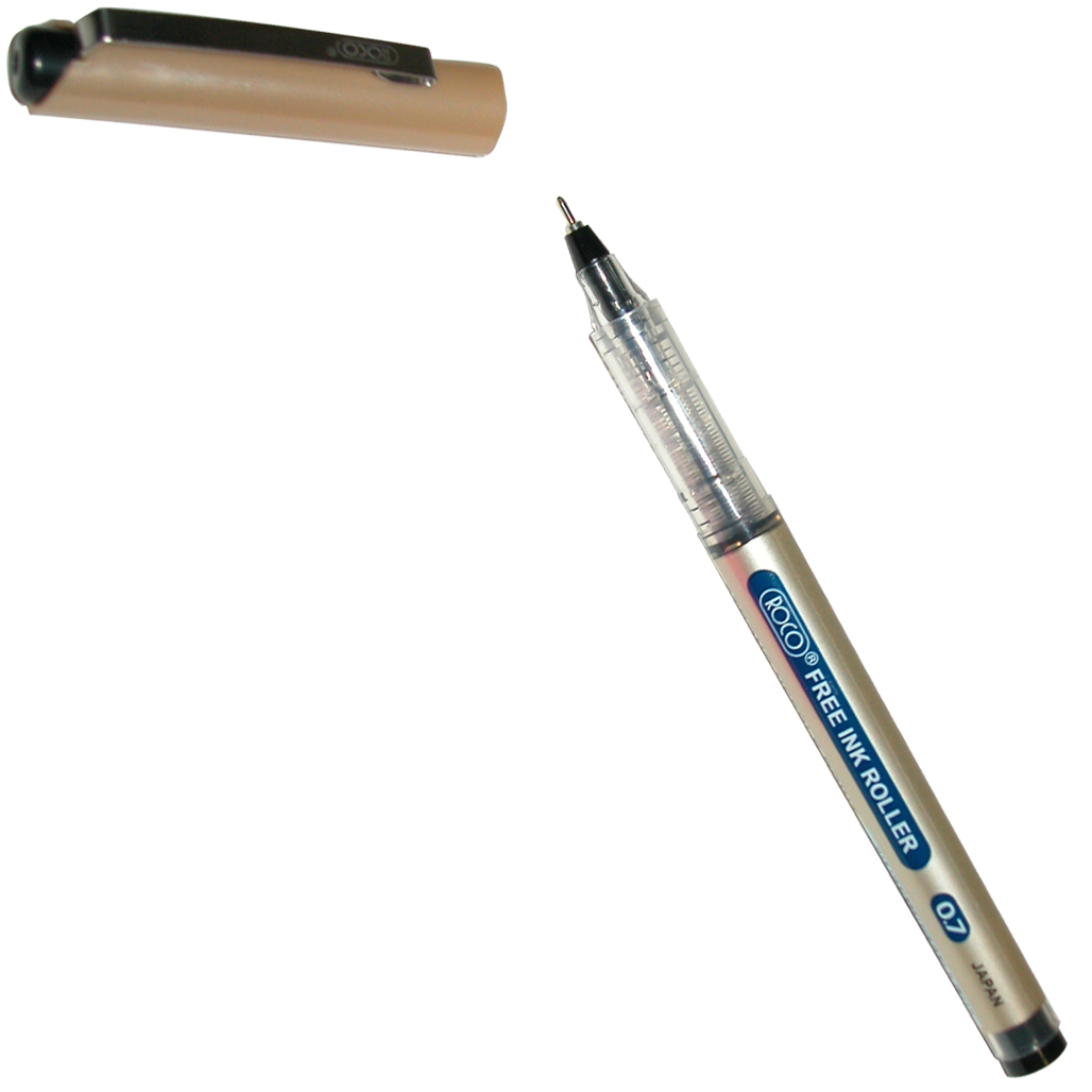 Roco Free Ink Roller Liquid Ink Pen Black Ink Color - Jarir Bookstore KSA