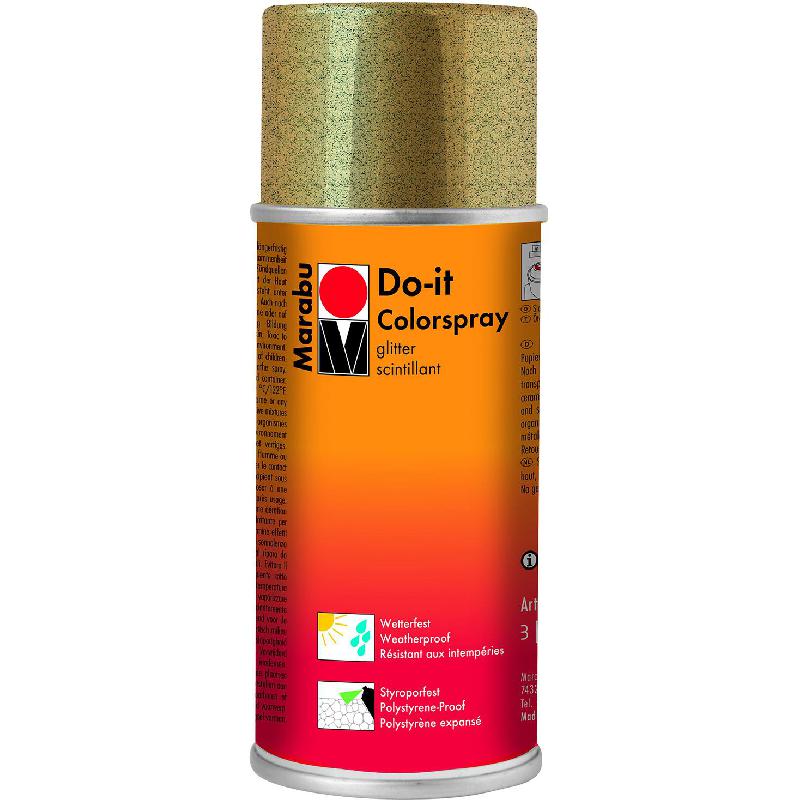 Marabu Do-it Spray Paint Glitter, Weatherproof Gold - Jarir Bookstore KSA