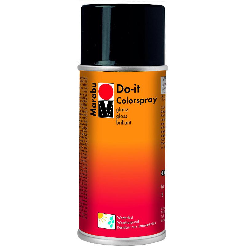 Marabu Do-it Spray Paint Glossy, Weatherproof Gloss Black - Jarir ...