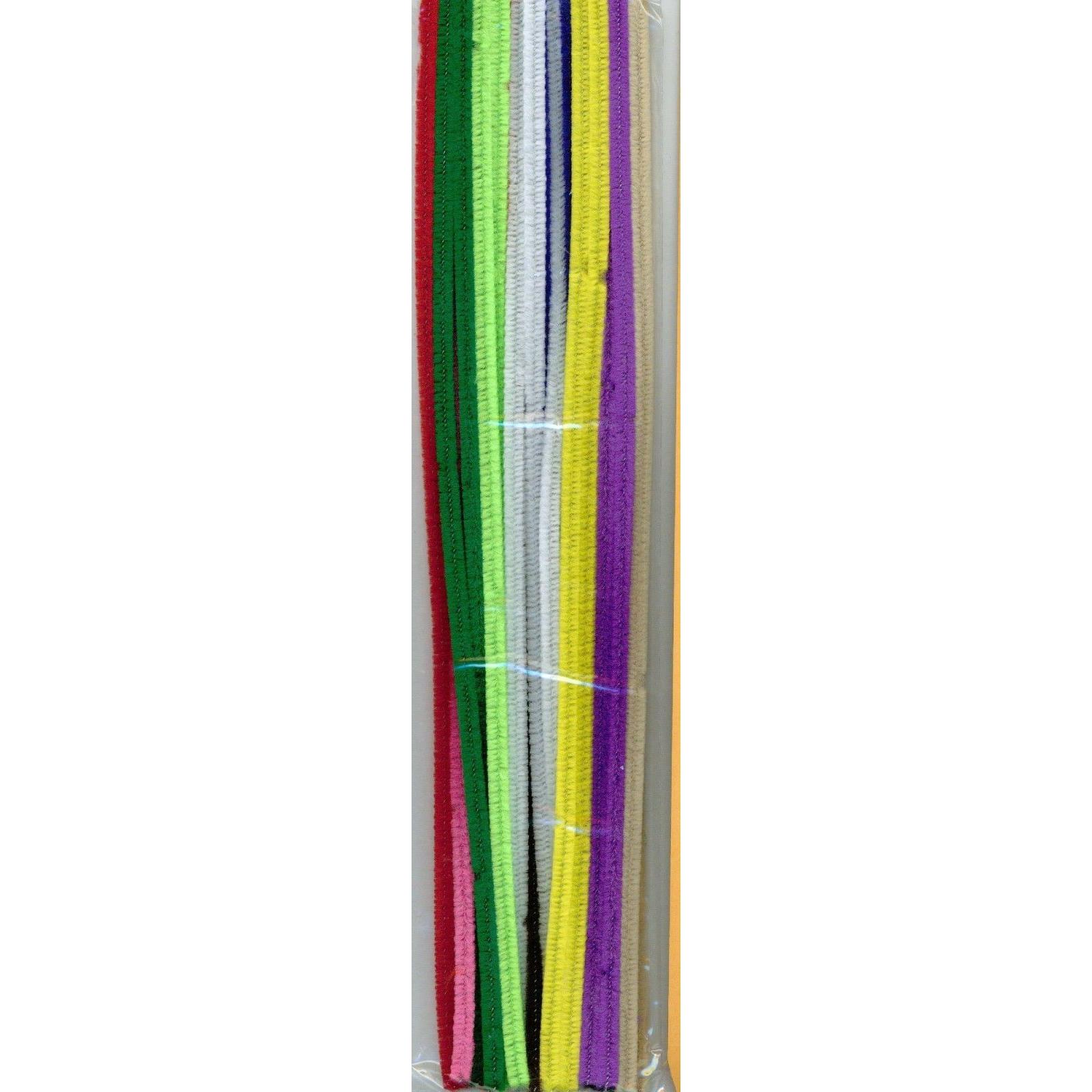 Chenille - Tinsel, Neon (48 Pieces) Stems Craft - Jarir Bookstore KSA