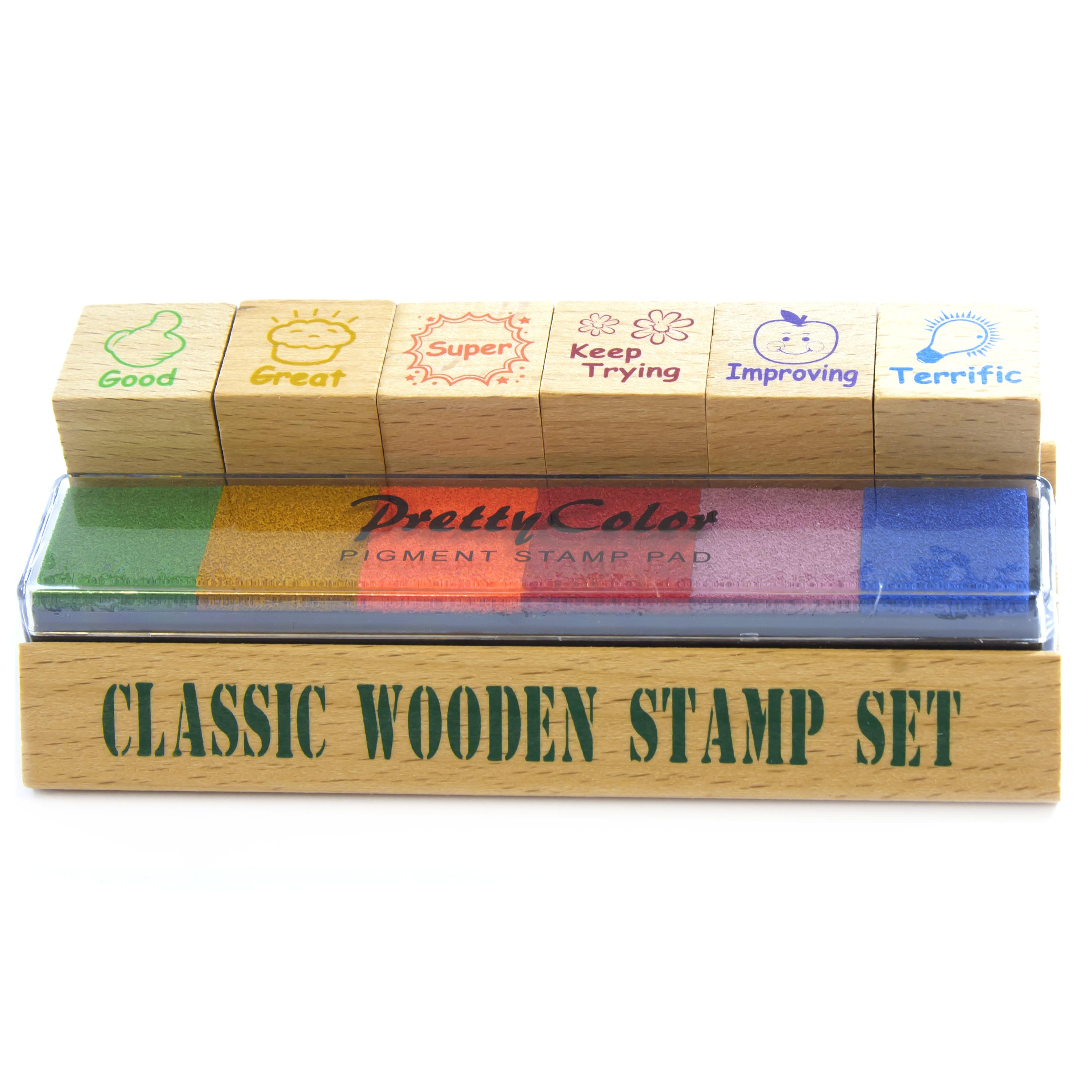 Good/Great/Keep Trying/Improving/Terrific Stamp Set - Jarir Bookstore KSA