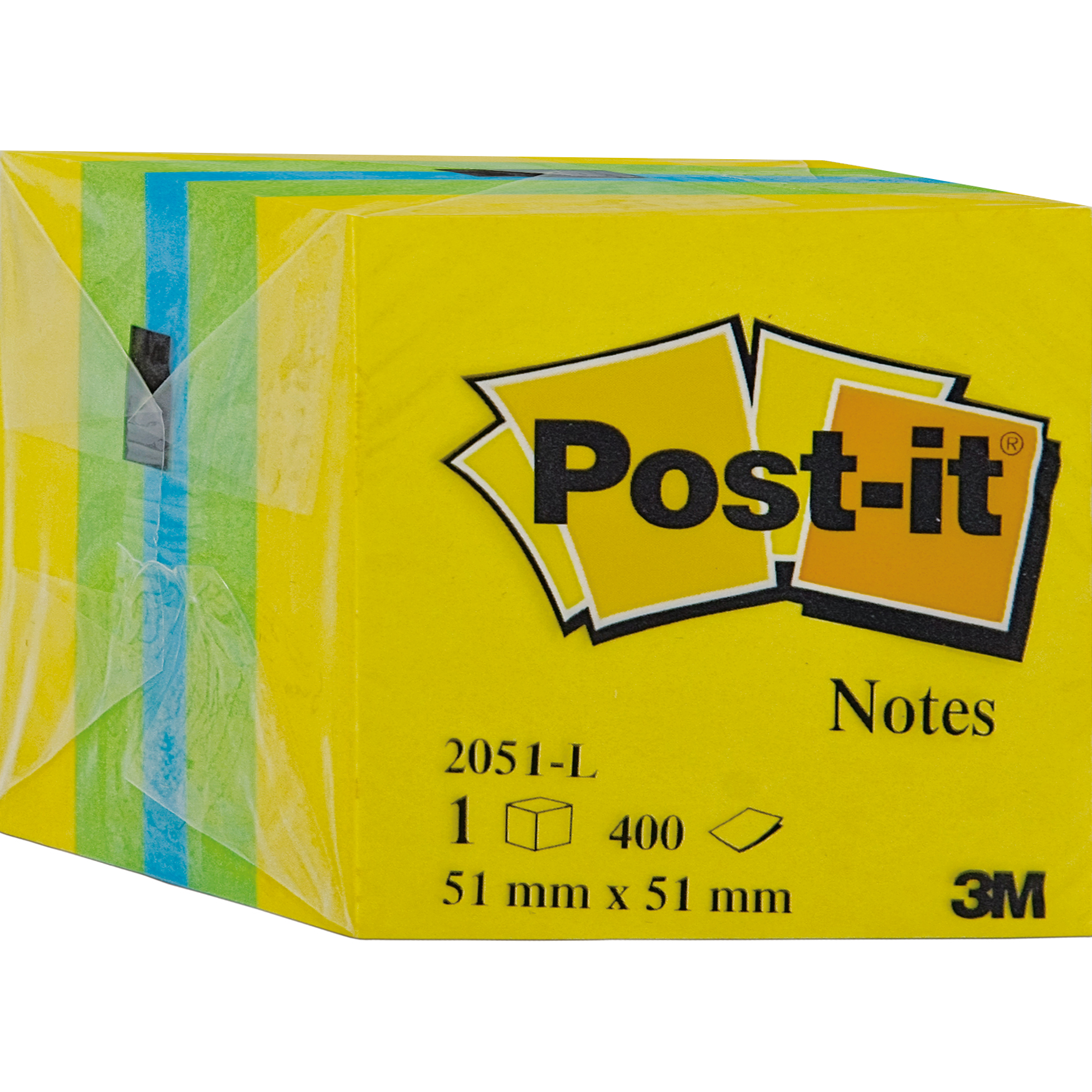 3M Post-it 2051 M-cube Trendy Self Stick Notes Lemon Yellow - Jarir ...