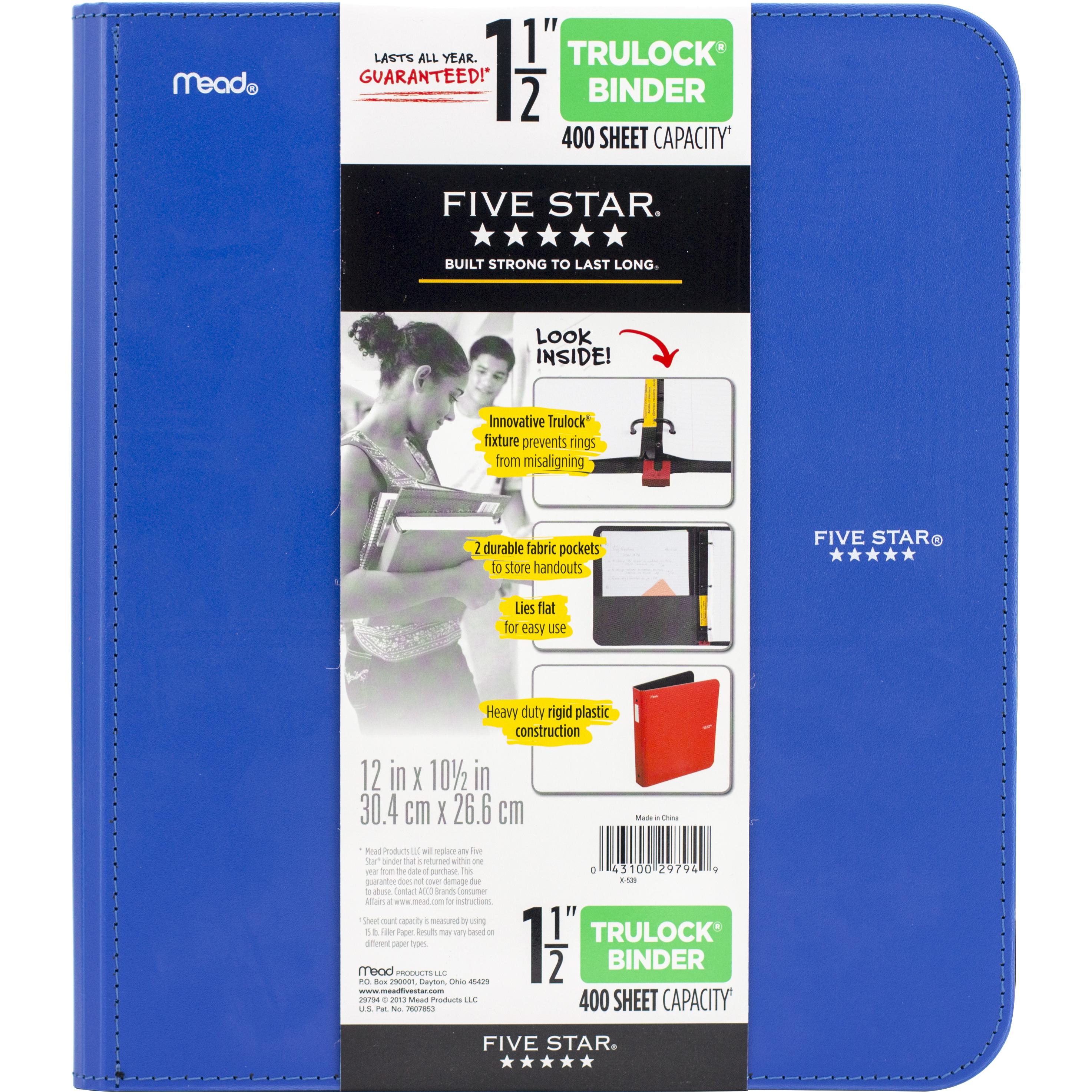 Five Star 3 "O" Ring Binder 1.50 in ( 3.81 cm ) Letter Size at Jarir ...