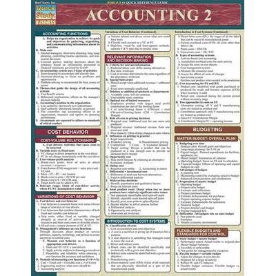 Accounting 2 Quick Study Reference Guide Staffs of BarCharts - Jarir.com KSA