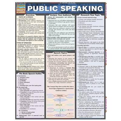 Public Speaking Quick Study Reference Guide Sharon Milan - مكتبة جرير ...