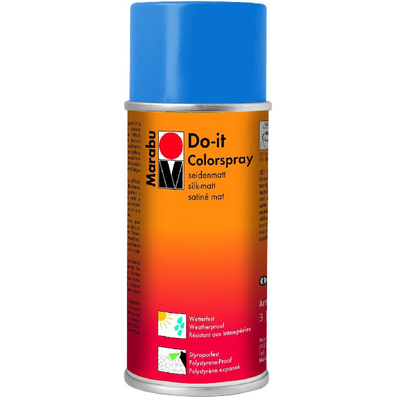 Marabu Do-it Spray Paint Silk-Matt, Weatherproof Blue - Jarir Bookstore KSA