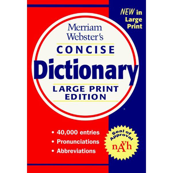 Large-Print Edition Merriam-Webster's Dictionary Staffs of Merriam ...