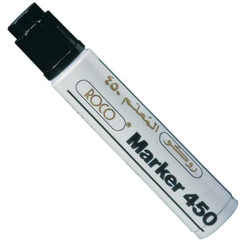 Roco Jumbo F450 Permanent Marker, 4 - 8 mm Chisel Tip, Black price in ...