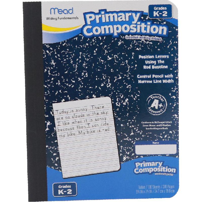 Mead Primary Composition Notebook Early Creative Writing Tablet 7.5" X ...