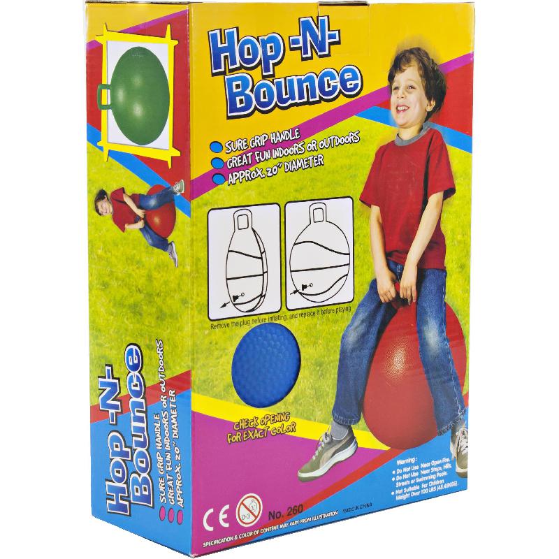 Hop 'N' Bounce Stress Ball with Handle Exercise Play Assorted Color ...
