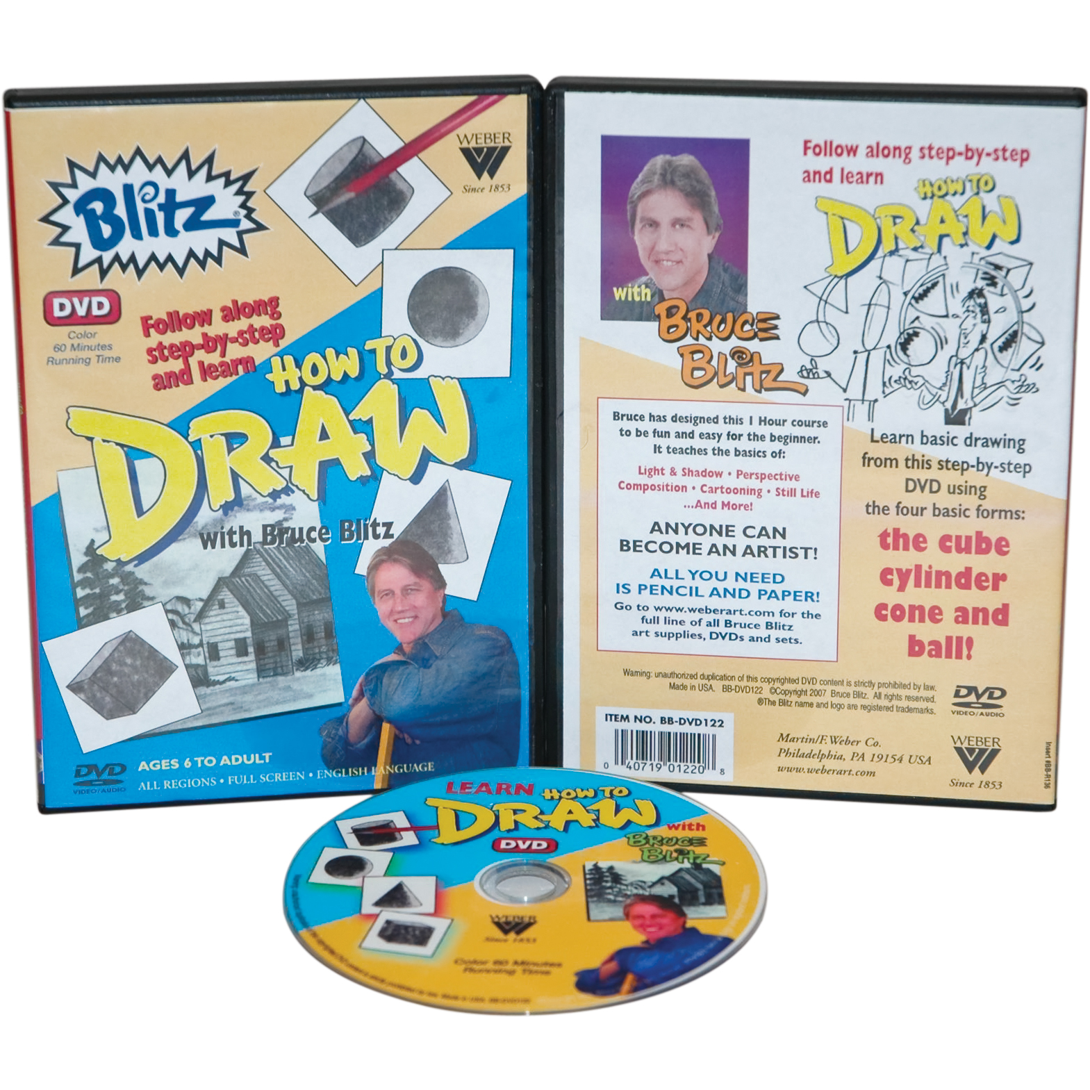 Weber How to Draw Basic Forms & Cartoons Bruce Blitz Tutorial DVD ...