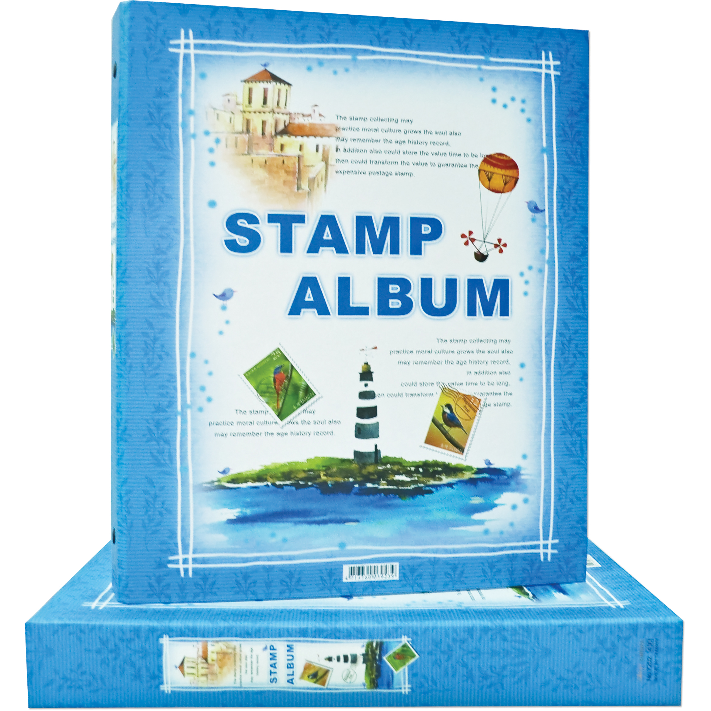 Stamp Album 3-ring Bound, Hard Cover and Case 25.5 X 31.5 cm - Jarir ...