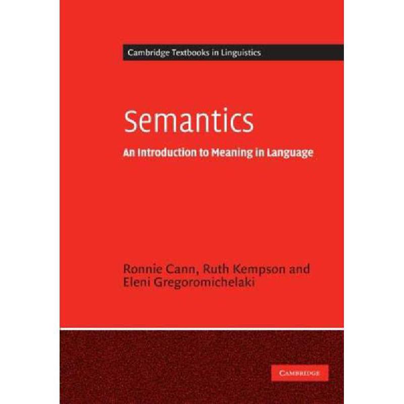 Semantics Cambridge Textbooks in Linguistics Ronnie Cann - مكتبة جرير ...