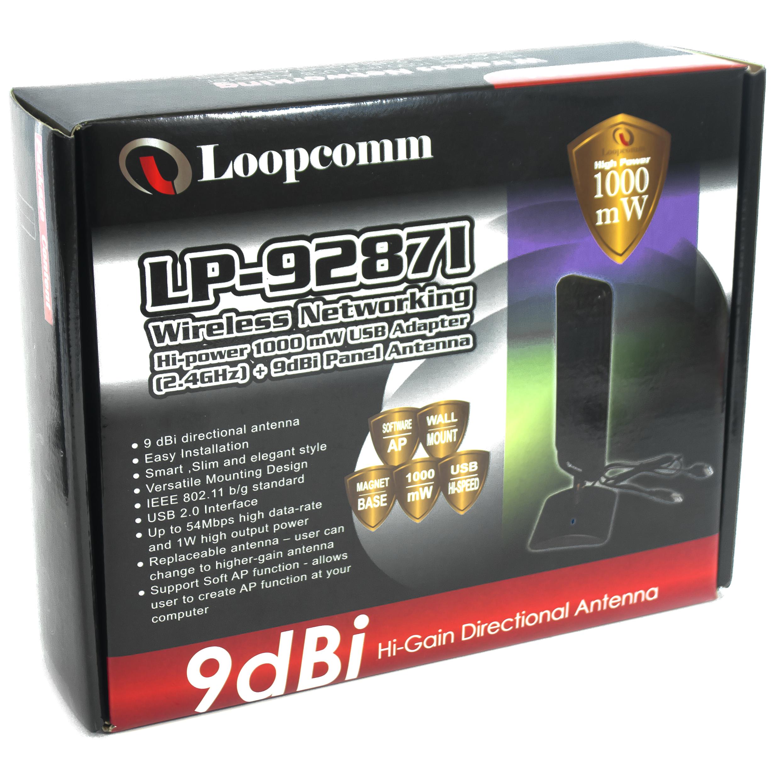 LoopComm LP-9287I High Gain Antenna 9 dBi Wireless G (802.11g) 2.4 GHz - Jarir Bookstore KSA