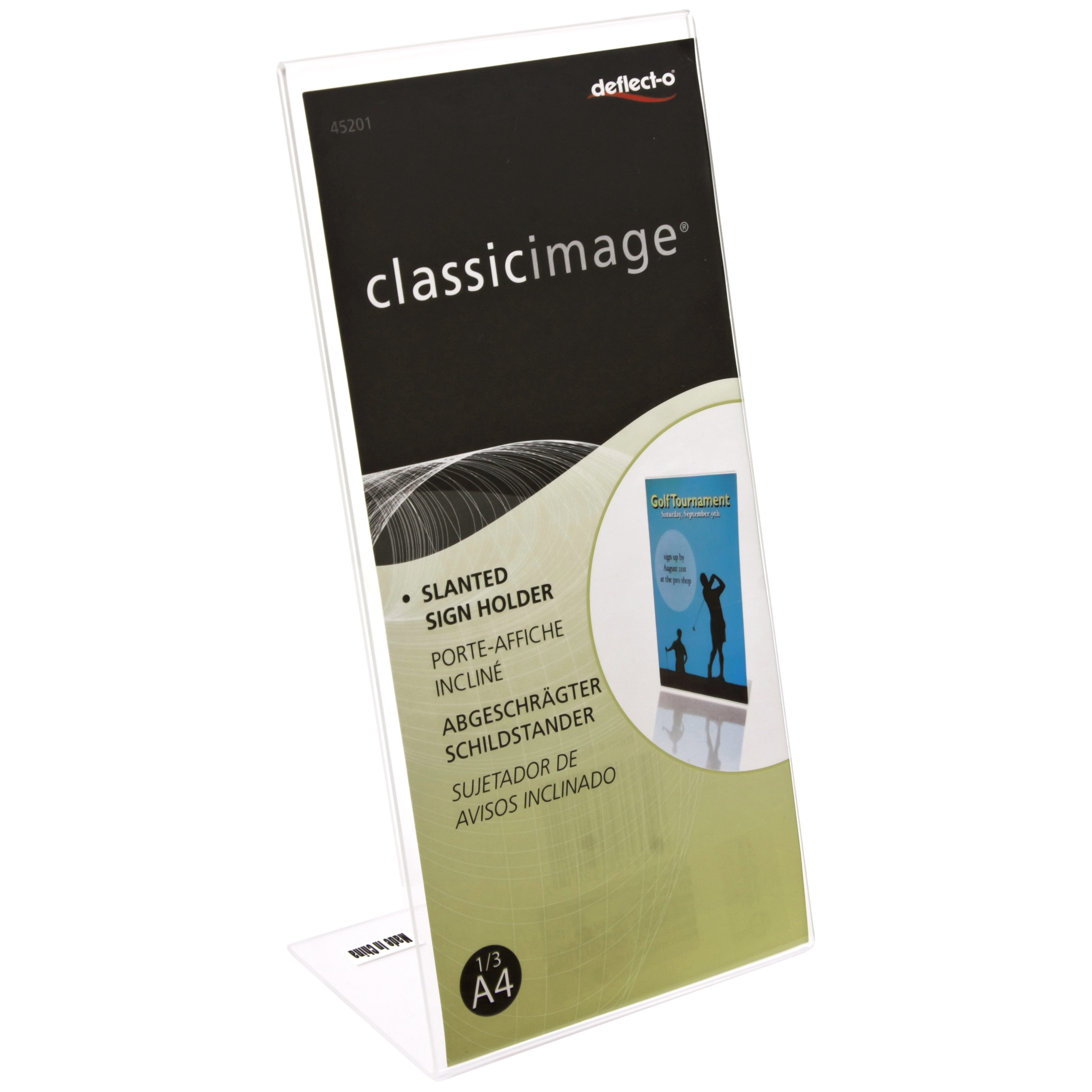 Deflecto ClassicImage Slanted Sign Holder (L-shape) - Jarir Bookstore KSA