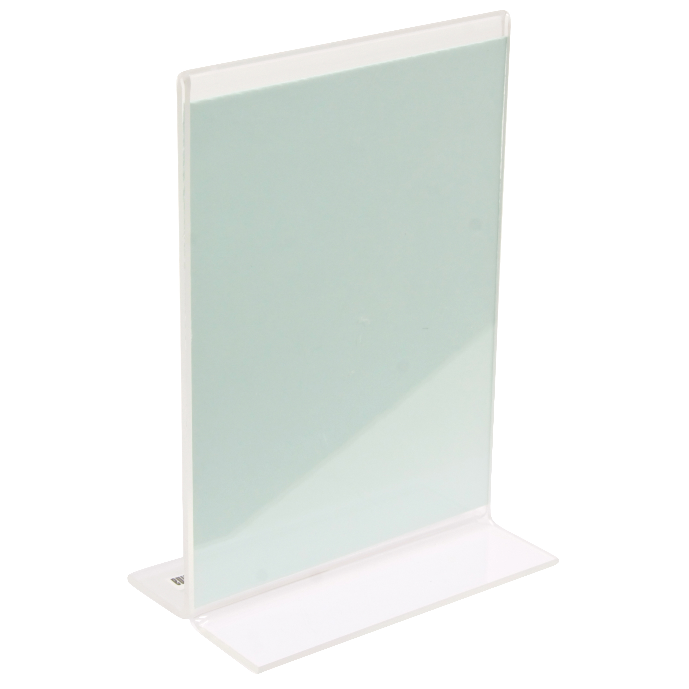 Deflecto Office Stand-up Sign Holder (T-style), 12.7 X 17.7 cm, Table ...