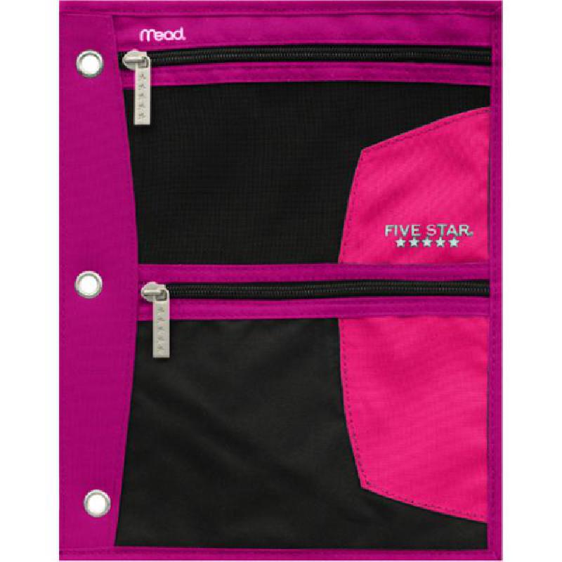 Five Star Pouch Envelope, 9.34 X 11.5", 3 Hole Punched, Assorted Color ...