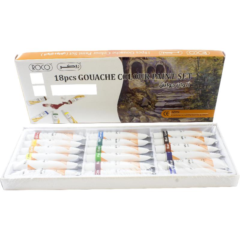 Roco Colour Paint Set Gouache Color - Jarir Bookstore KSA