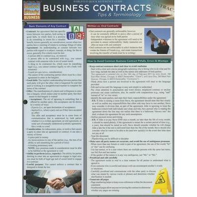 Business Contracts, Tips & Terminology Quick Study Reference Guide ...