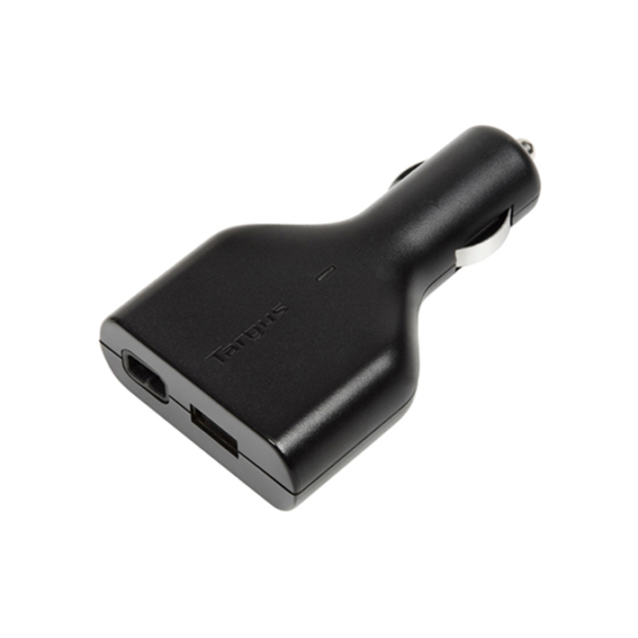 Targus Car Charger for Laptop & USB Tablet, 11 - 16 Volt/19.5 Volt, Black