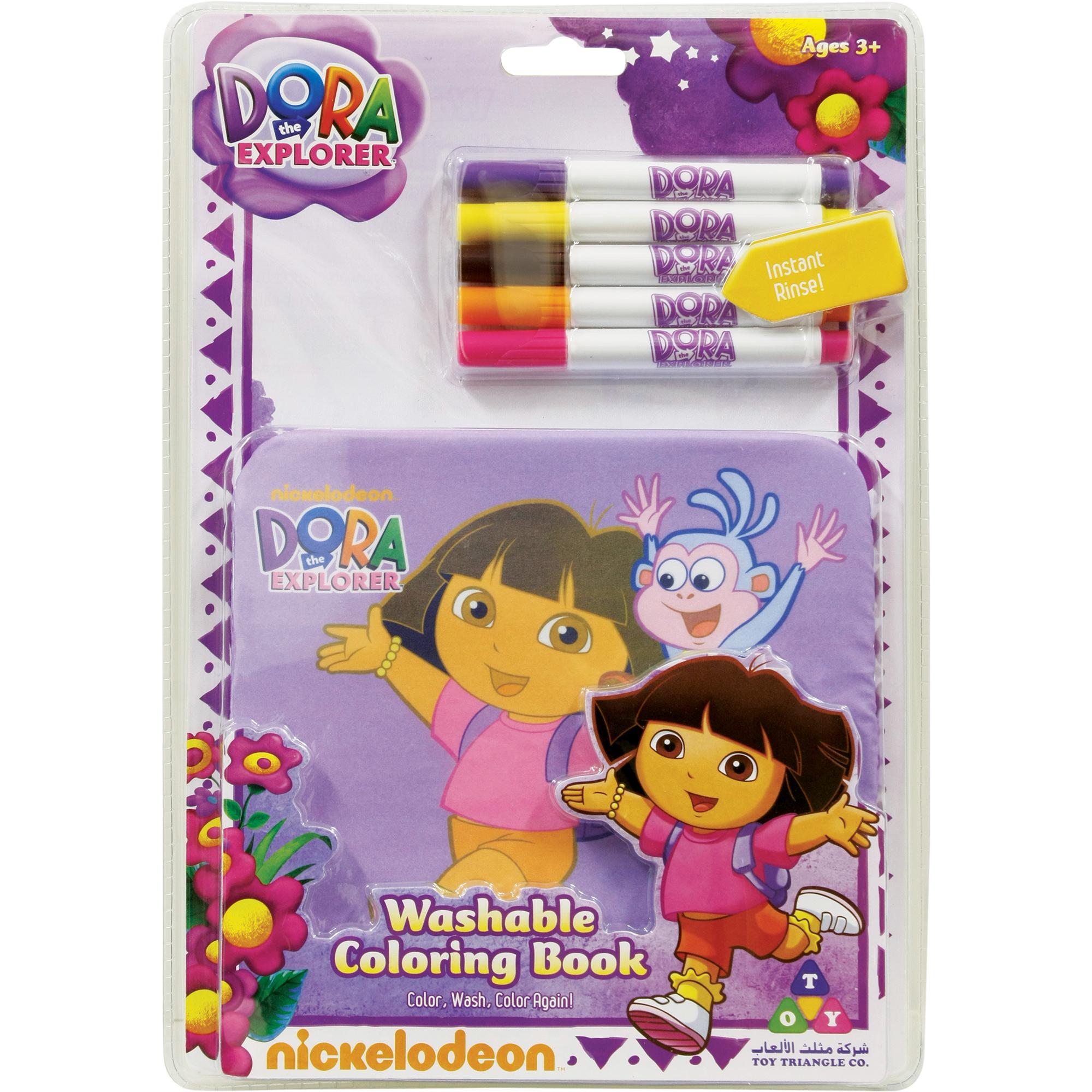 Dora The Explorer Washable Colouring Book;Marker Coloring Activity Set ...