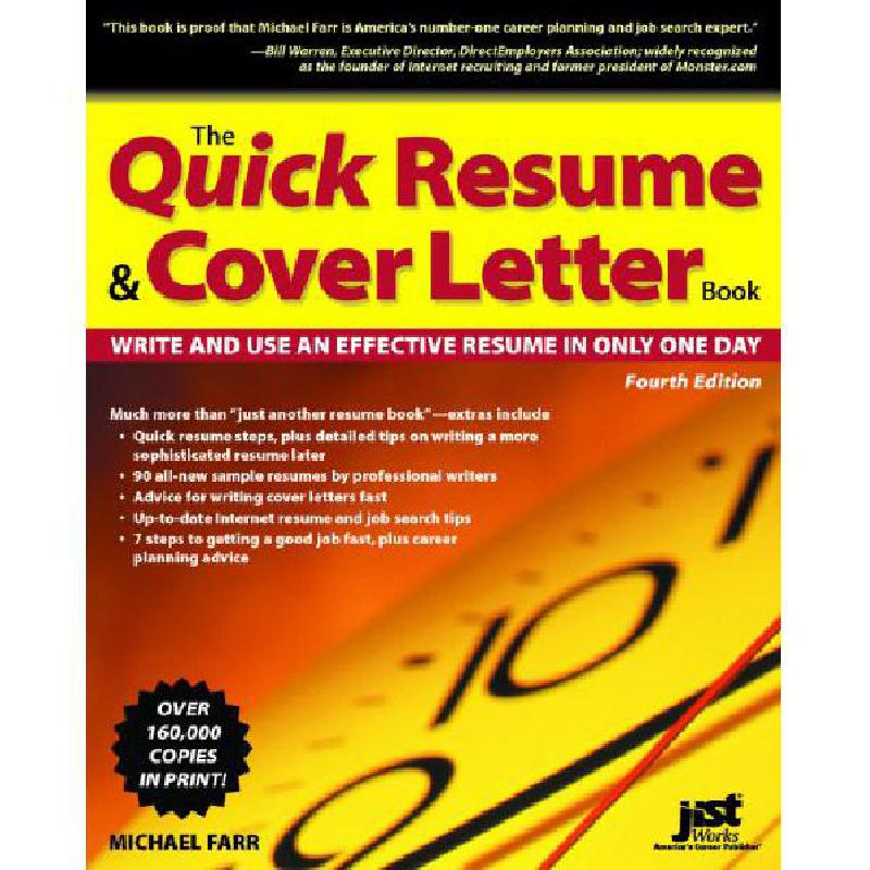 Quick Resume & Cover Letter Book Michael Farr - Jarir.com qatar
