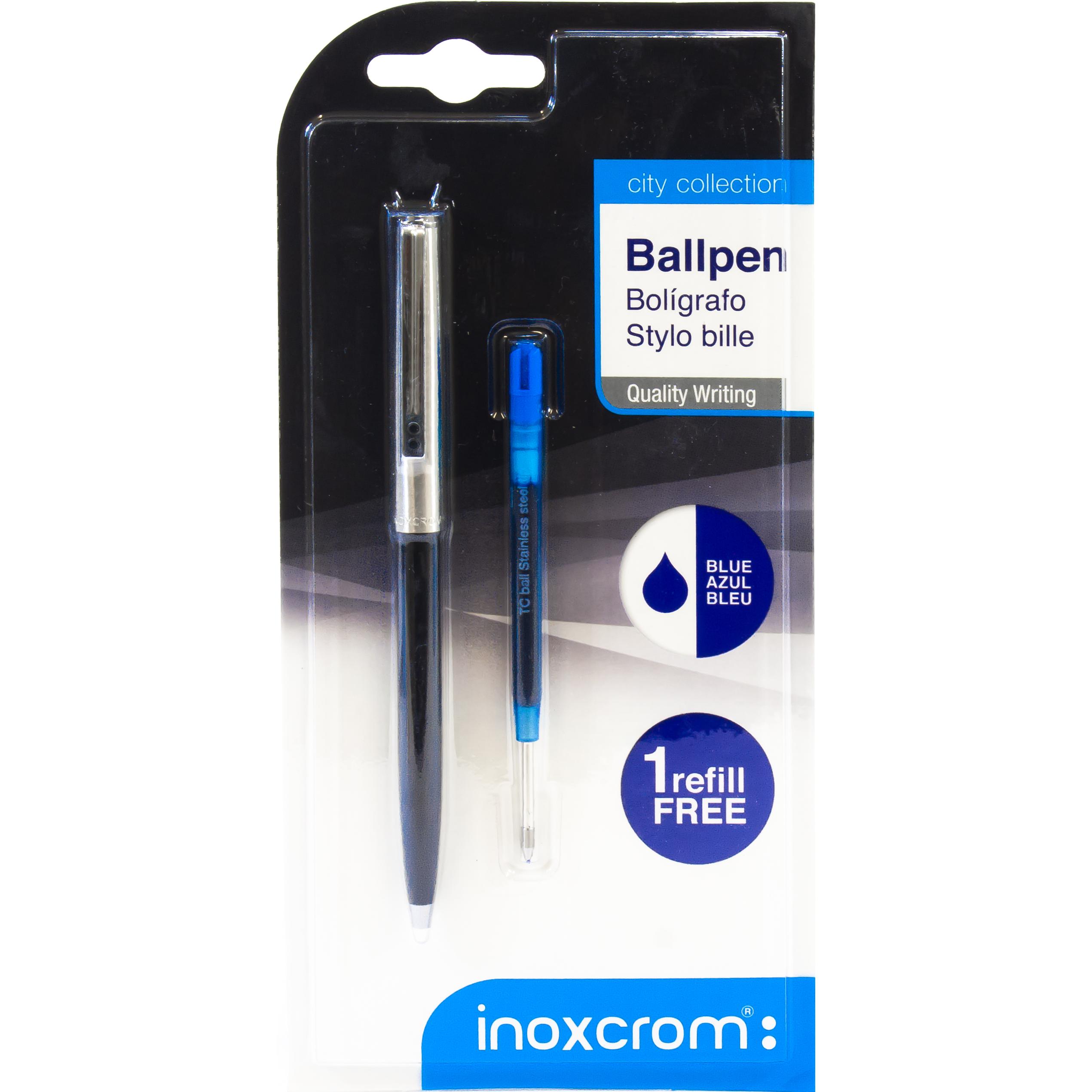 Inoxcrom B-77 Executive Pen Blue Ink Color - Jarir Bookstore KSA
