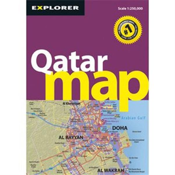 Qatar Country Map Staffs of Explorer - Jarir.com KSA