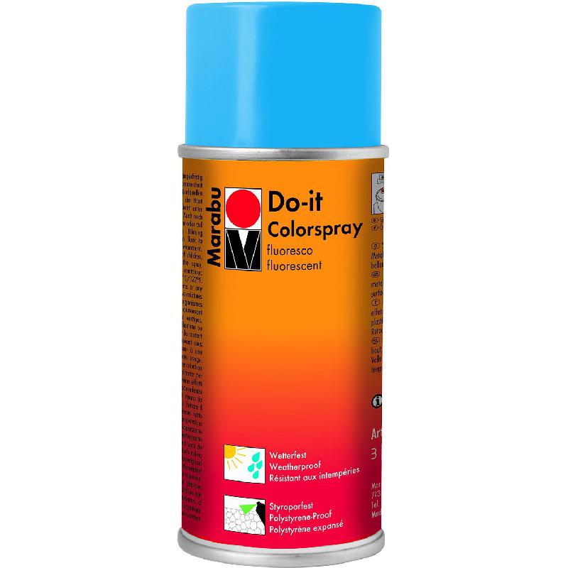 Marabu Do-it Spray Paint Flourescent, Weatherproof Blue - Jarir ...
