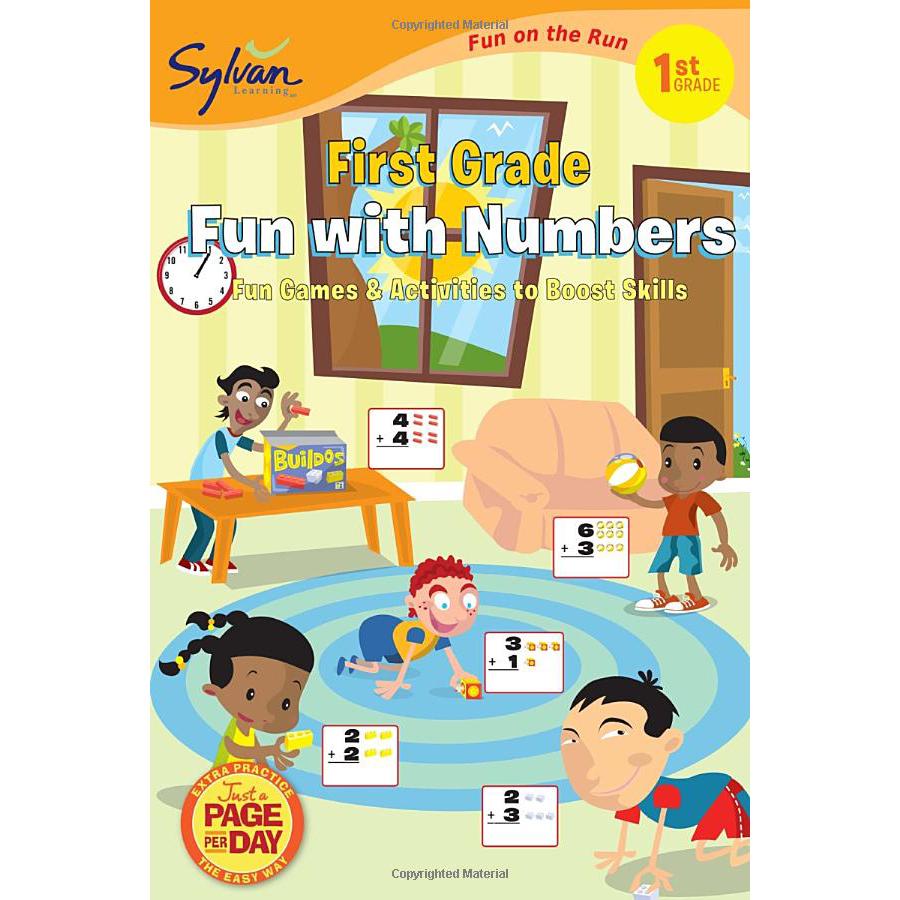 First Grade Fun with Numbers Sylvan Fun on The Run Sylvan Learning - مكتبة جرير السعودية
