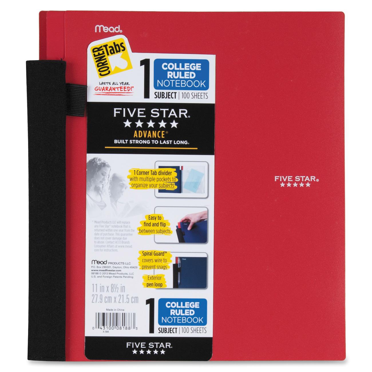 Five Star Advance Notebook Solid Letter/A4 - Jarir Bookstore KSA