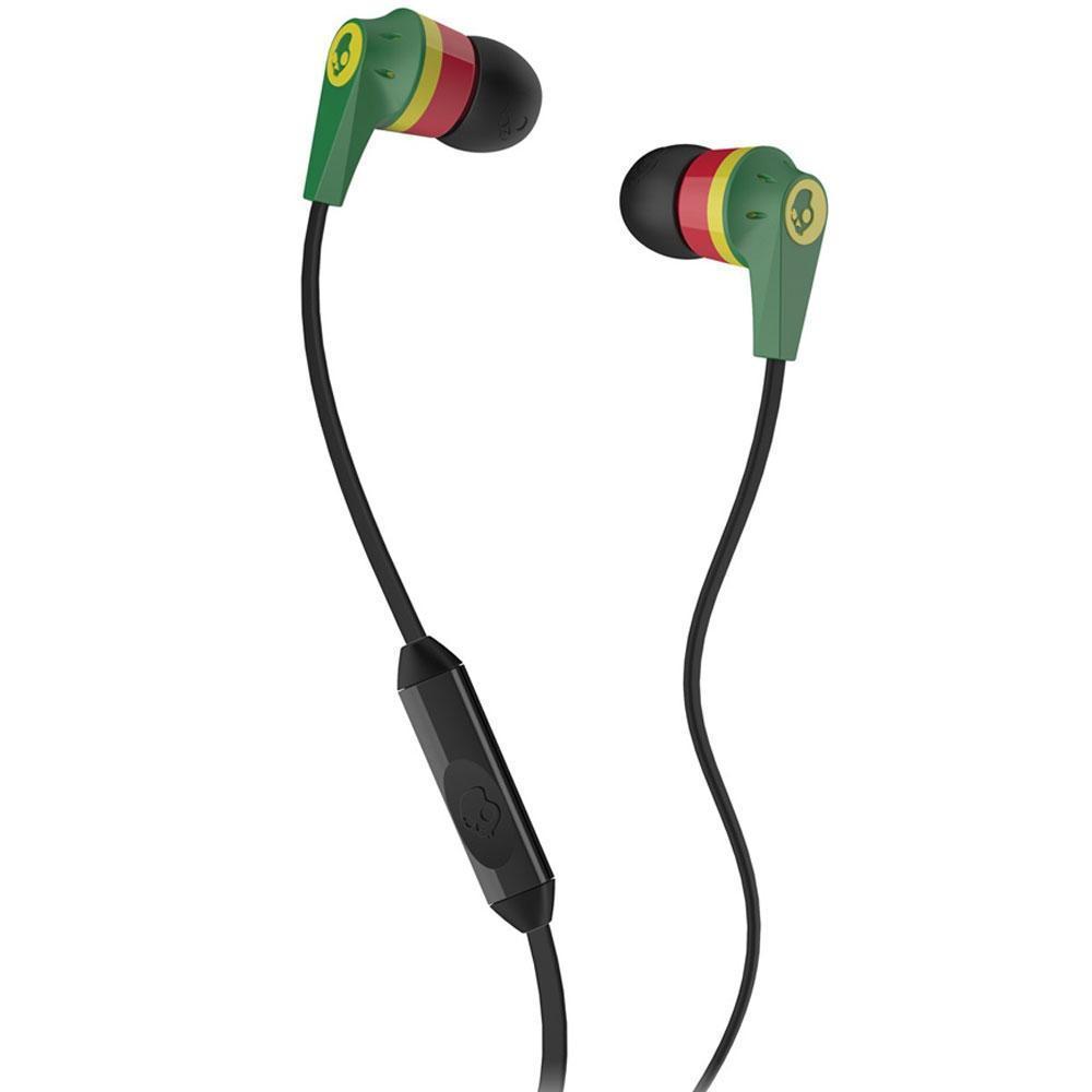 Skullcandy Ink'd (Rasta) In-Ear Earphones Wired Black/Green/Red/Yellow ...