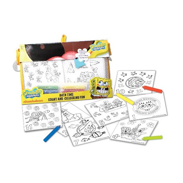 Nickelodeon SpongeBob SquarePants Bath Time - Count and Colouring Fun ...