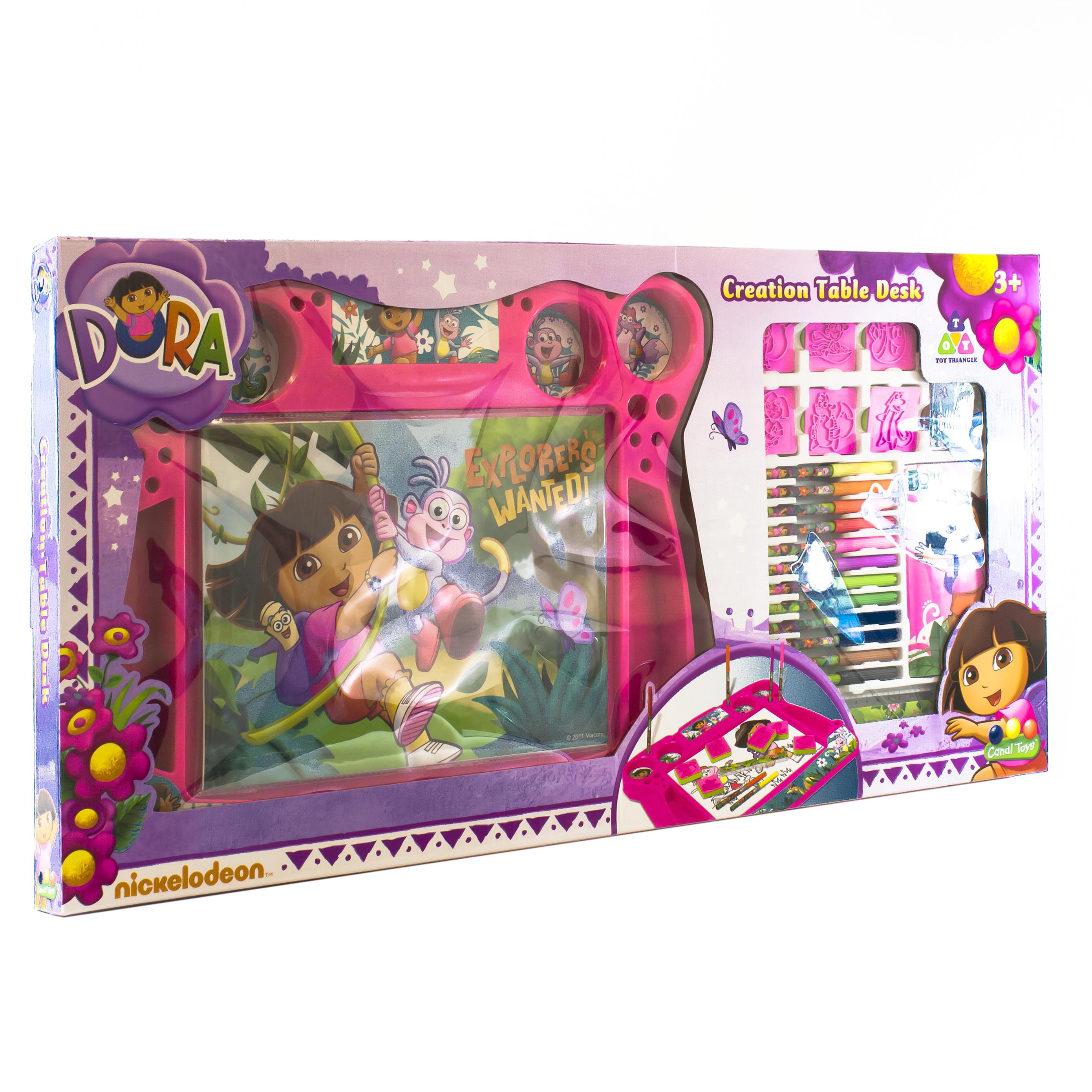 Dora The Explorer Creation Table Desk Coloring Activity Set Hyperspace ...