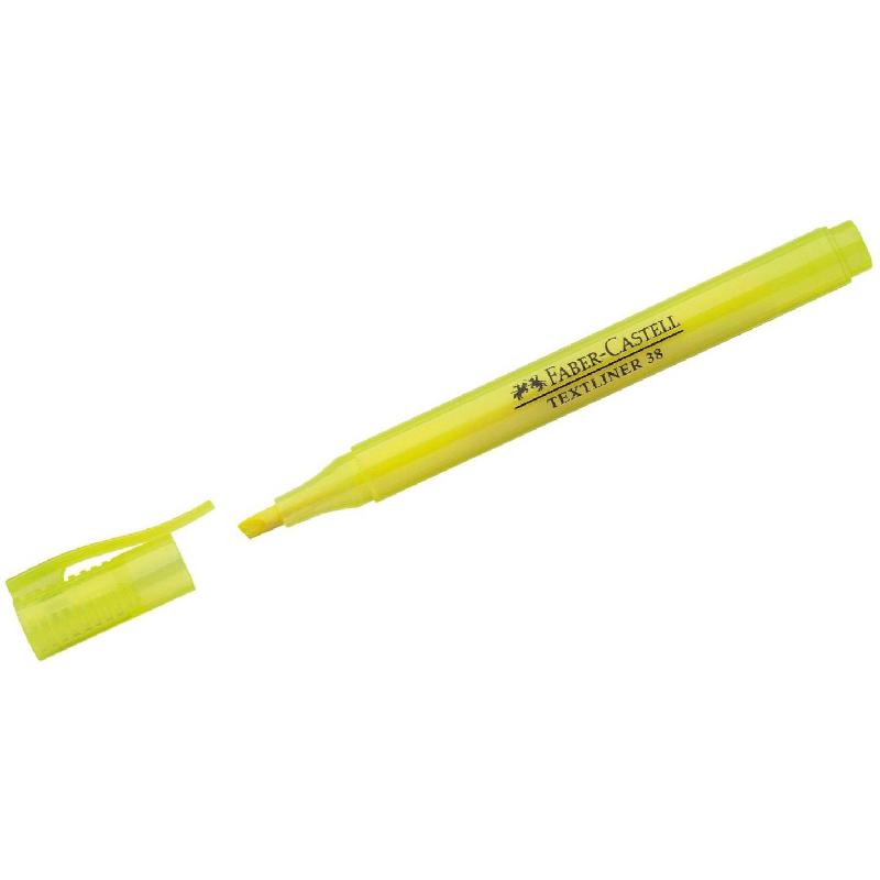 Faber-Castell TextLiner 38 Highlighter 1 - 4 mm Chisel Tip Yellow ...