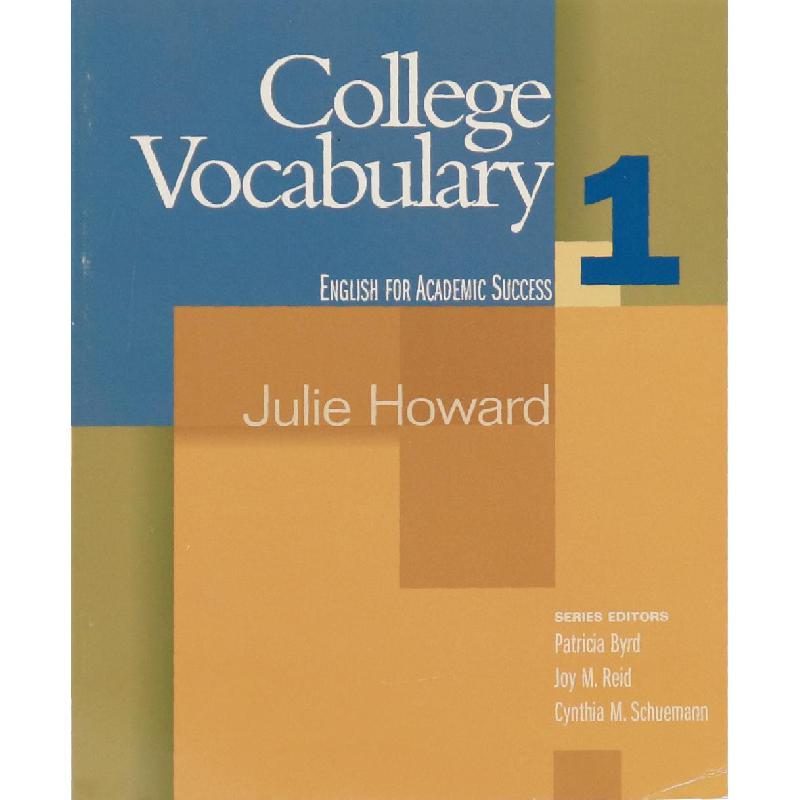 College Vocabulary: Student Textbook 1 English for Academic Success ...