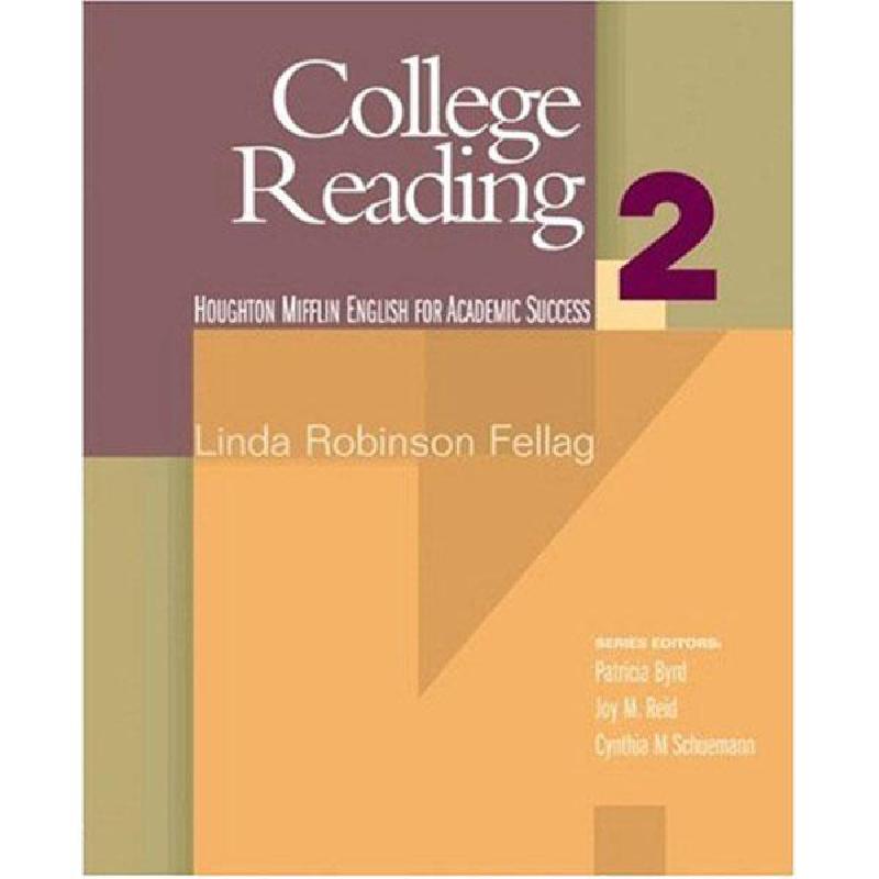 College Reading 2, Student Text Book Houghton Mifflin English for ...