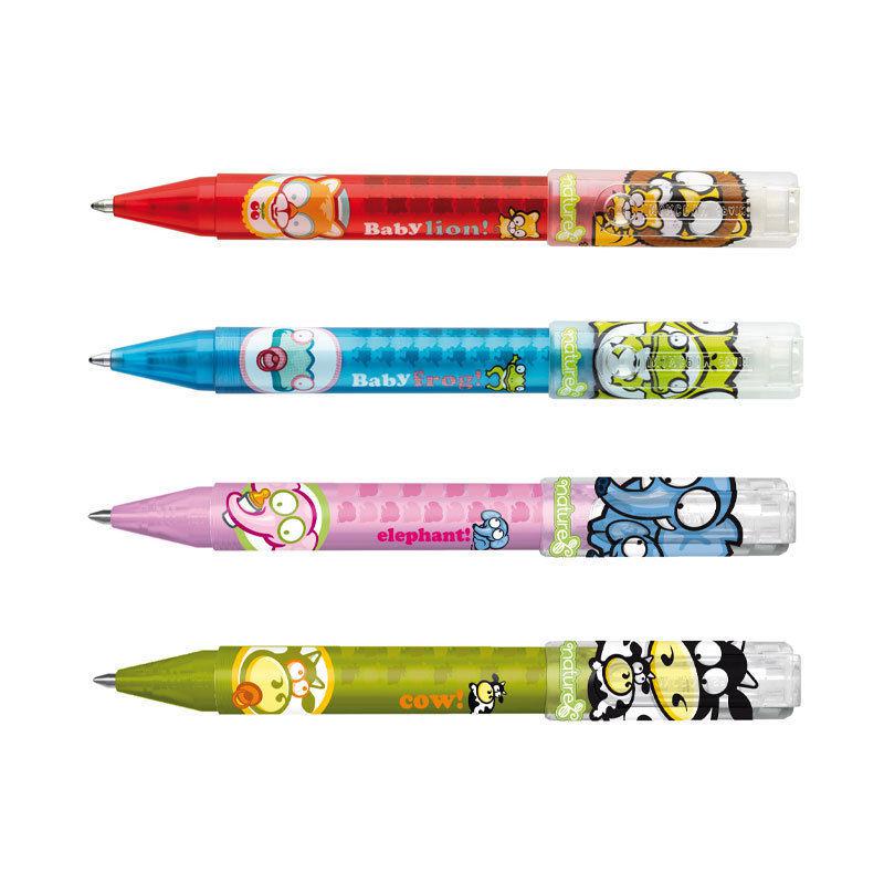 Inoxcrom Nature In Display Dry Ink Pen, Black/Blue Ink Color, Medium ...