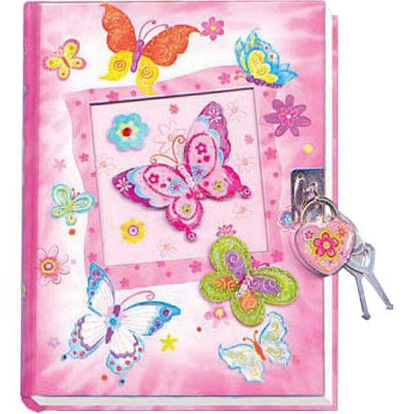 Butterfly Diary with Lock and Key Organizer & Stationary - Jarir ...